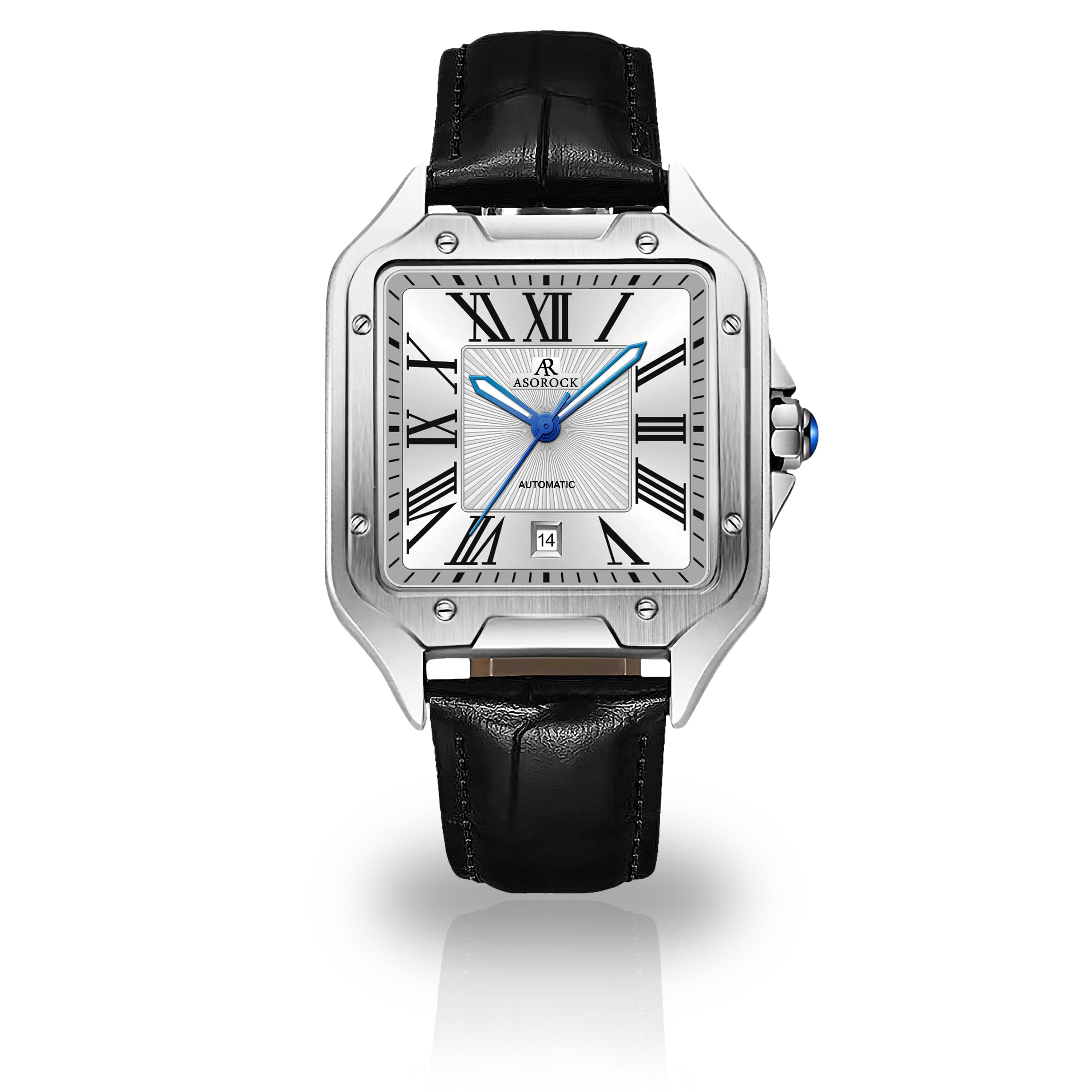 Silver/White Diplomat | 42 mm automatic homage mens watch | vintage ...