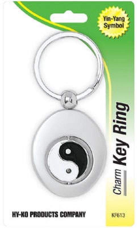 Silver Yin-Yang Symbol Novelty Key Chain Carded, Each - Walmart.com