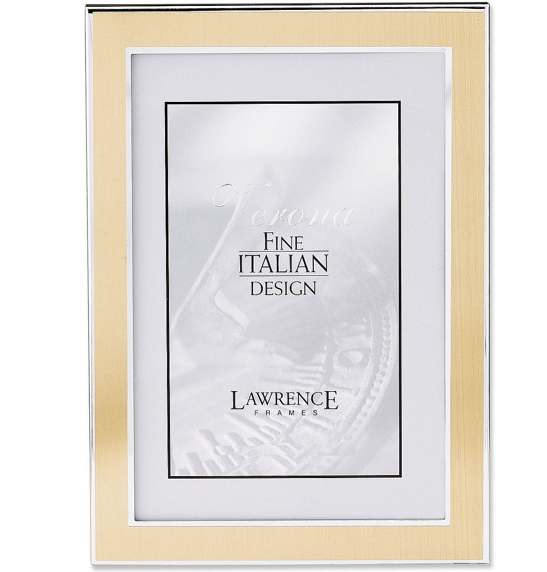 Silver and Gold 5x7 Metal Picture Frame - Walmart.com