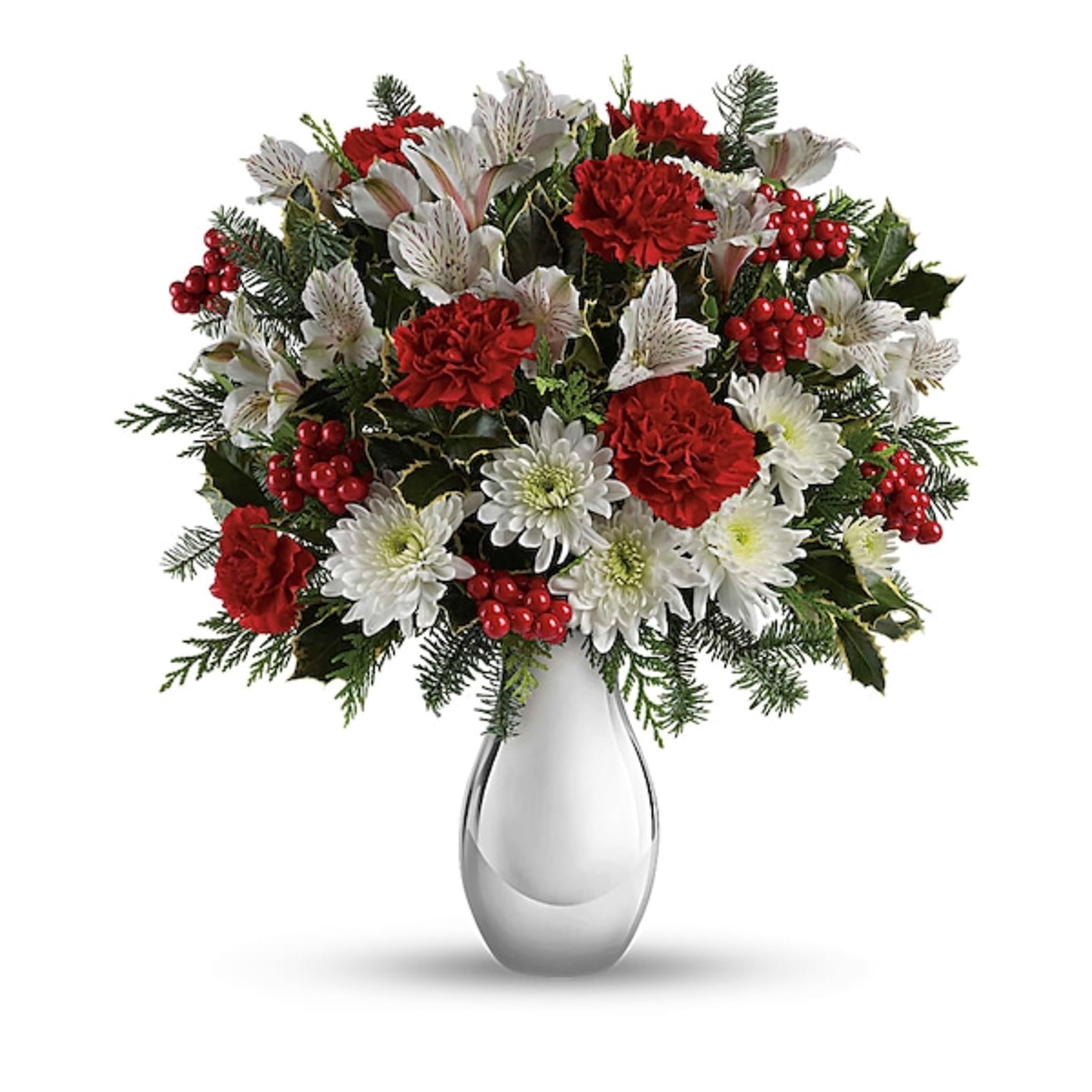 Silver and Snowflakes Bouquet - Deluxe - Walmart.com