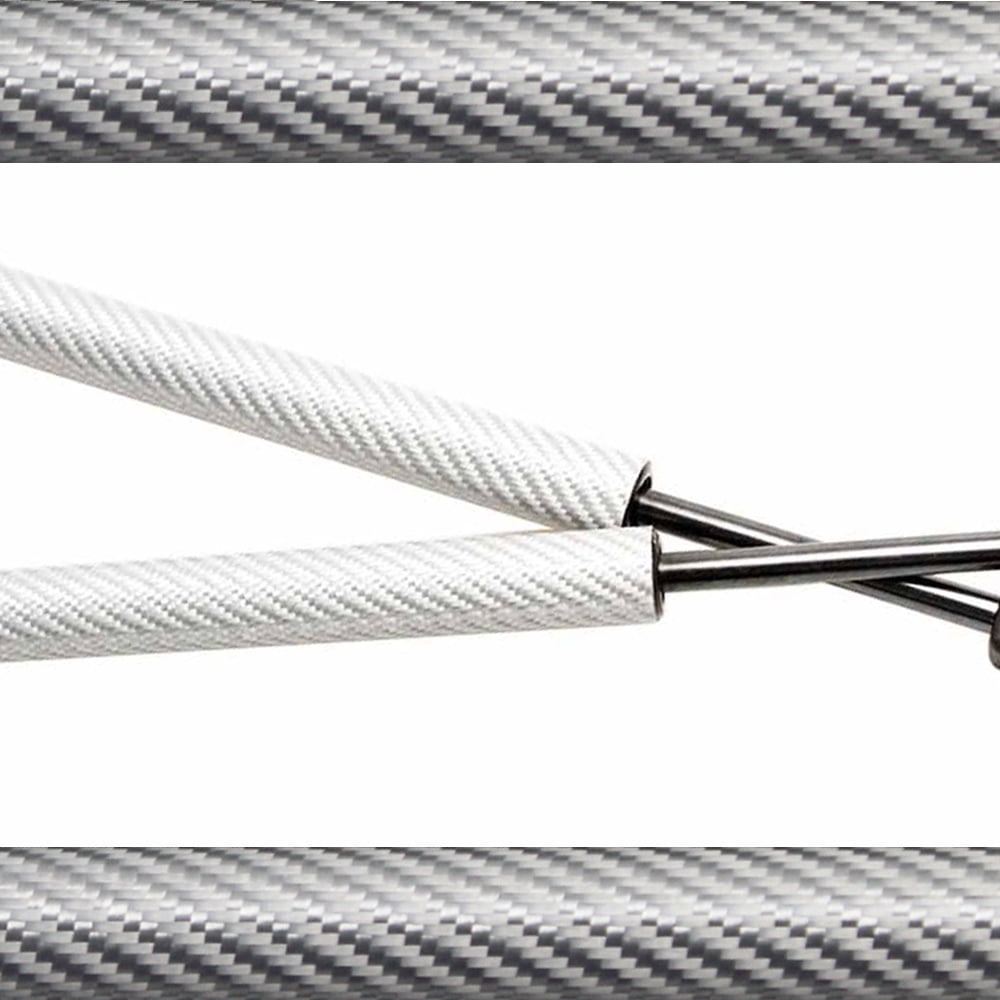 Silver Carbon Fiber Hood Shocks Damper For Renault Kadjar 2015 2022