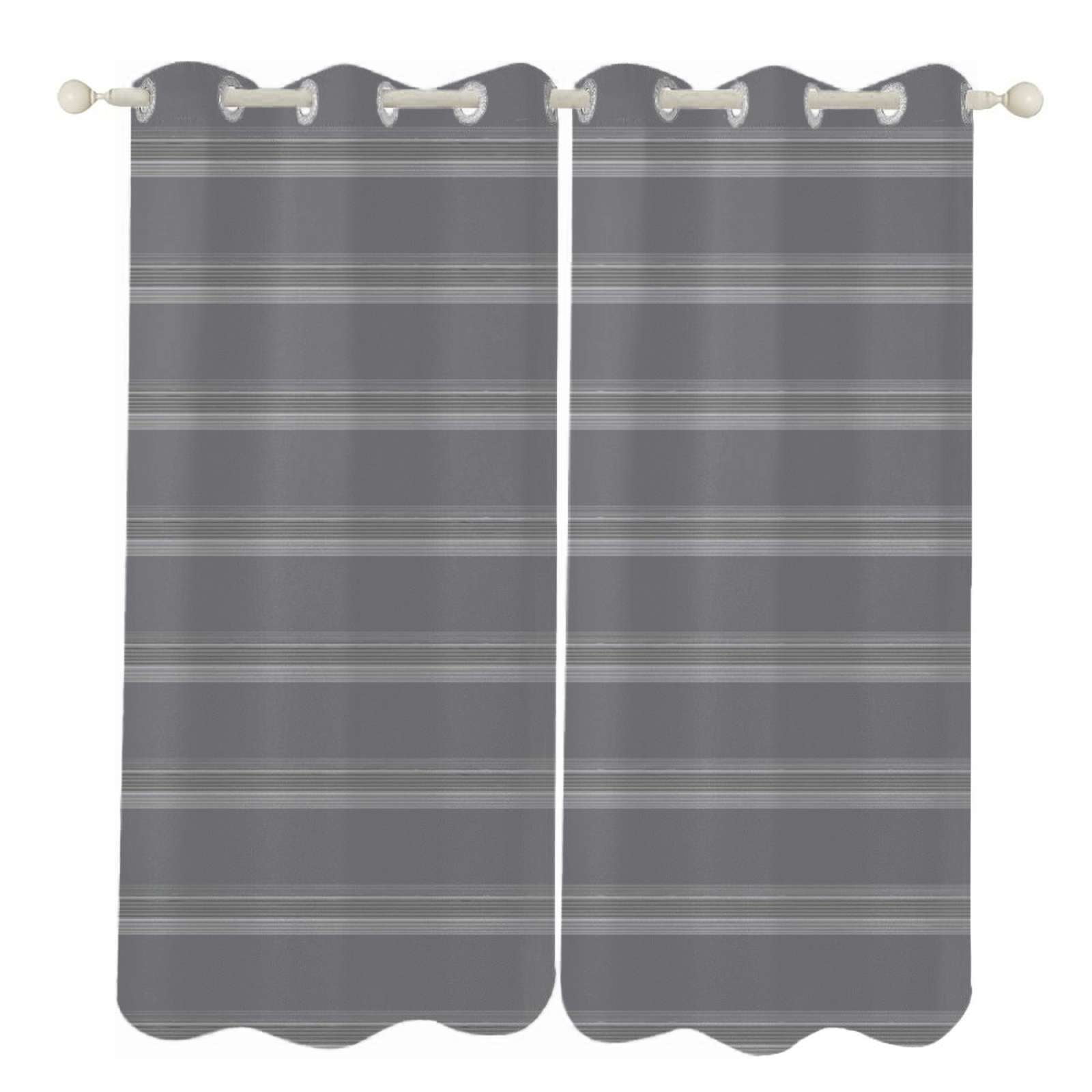 Silver corrugated iron horizontal sheets Sunshade Curtains Home Bedroom ...