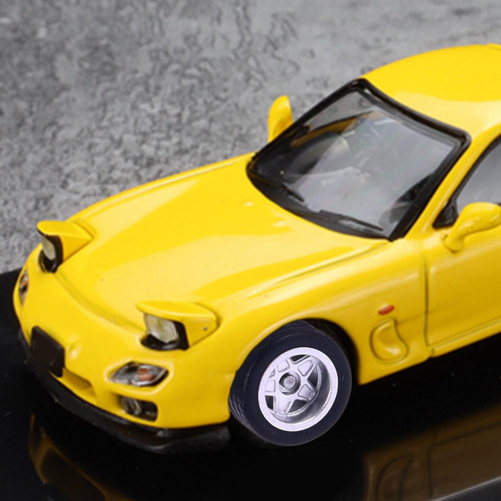 Silver five-pointed star 1:64 alloy car model modified wheel pattern ...