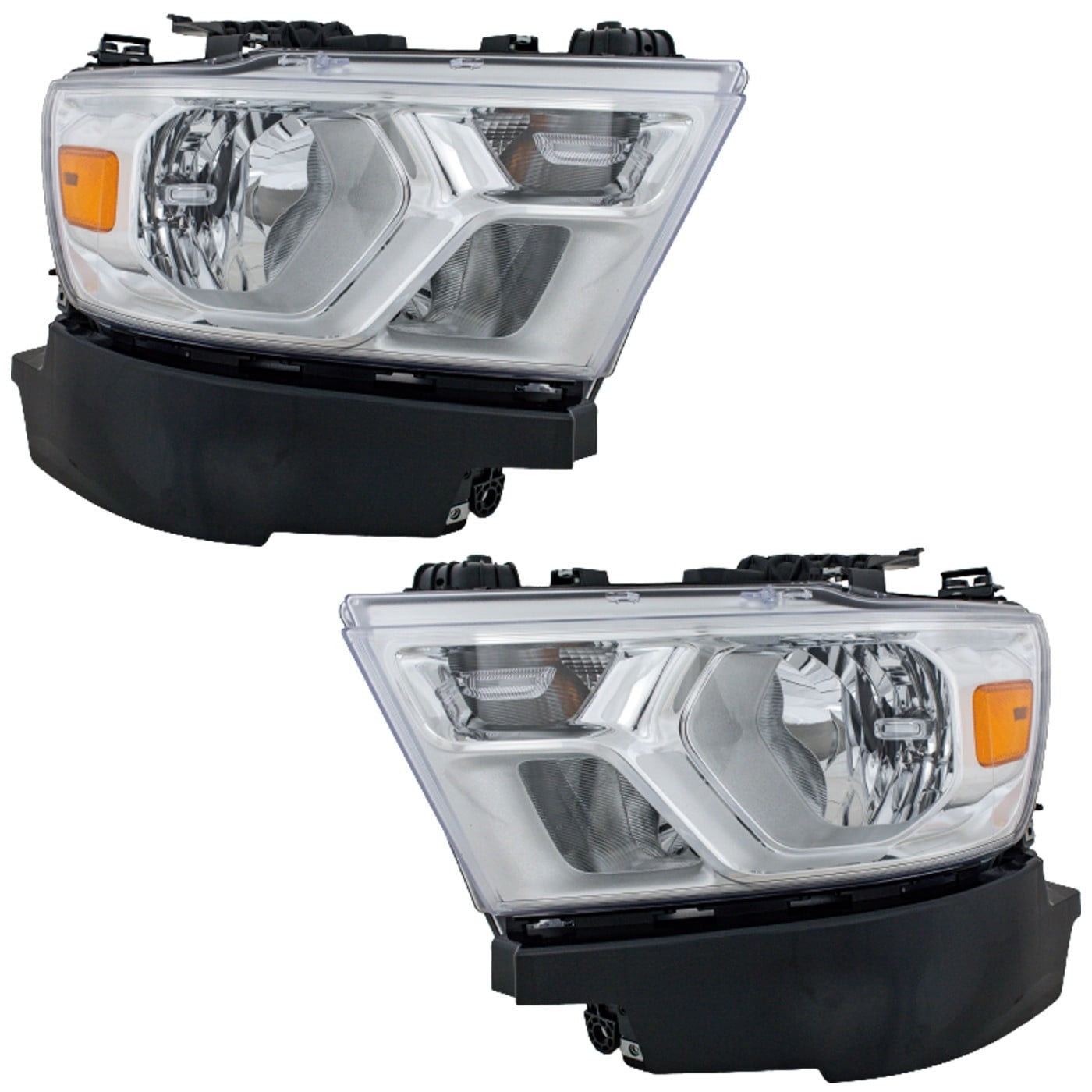 Silver for Eagle 2019-2022 for Ram 1500 Driver & Passenger Headlamps ...