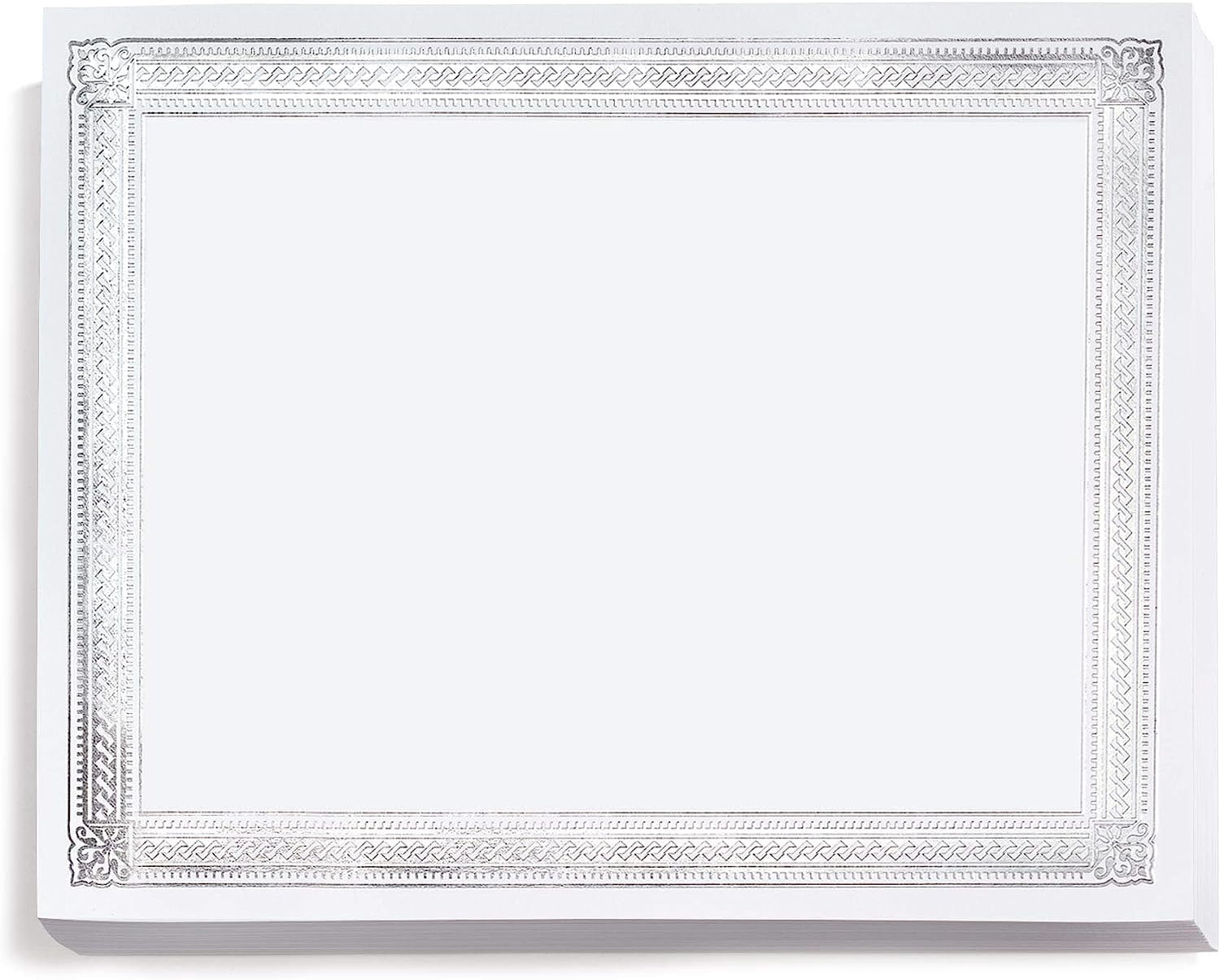 Silver on White Specialty Certificates, 8½ x11, Accents, 50 Count ...
