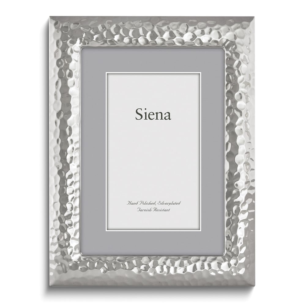Silver-plated Tarnish-resistant Hammered 8x10 Photo Frame QGM17216 ...