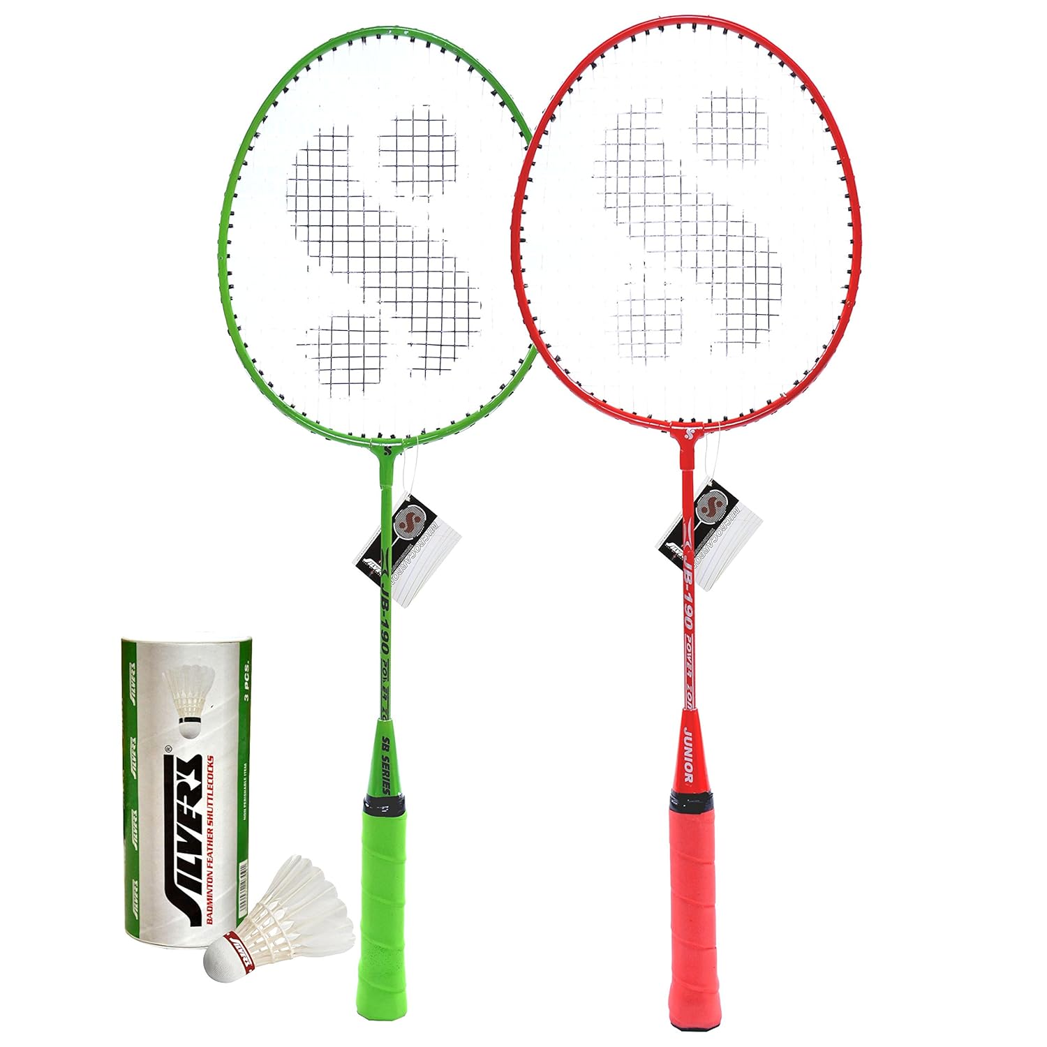 Silver's Kids Sil-JB190 Combo-5 Aluminum Badminton Set | 2 Racquets ...