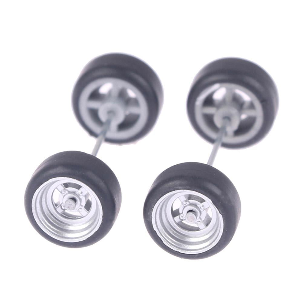 Silver star 4 Spoke Alloy 1:64 Wheels And Tyres Real Riders Rubber ...