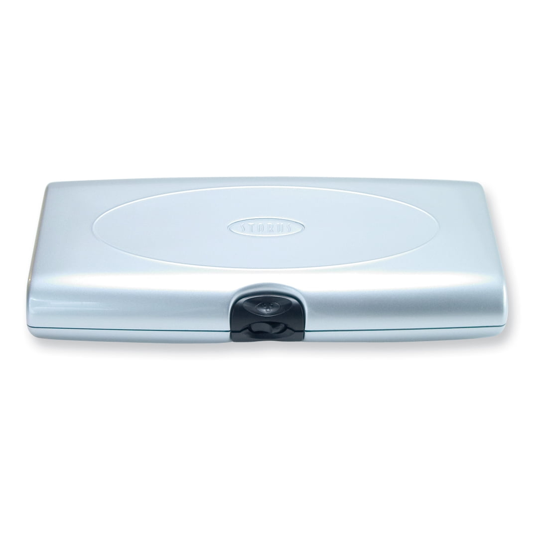 Silver-tone ABS Smartr Large Jewelry Case with Tangle-Free Soft Peg ...