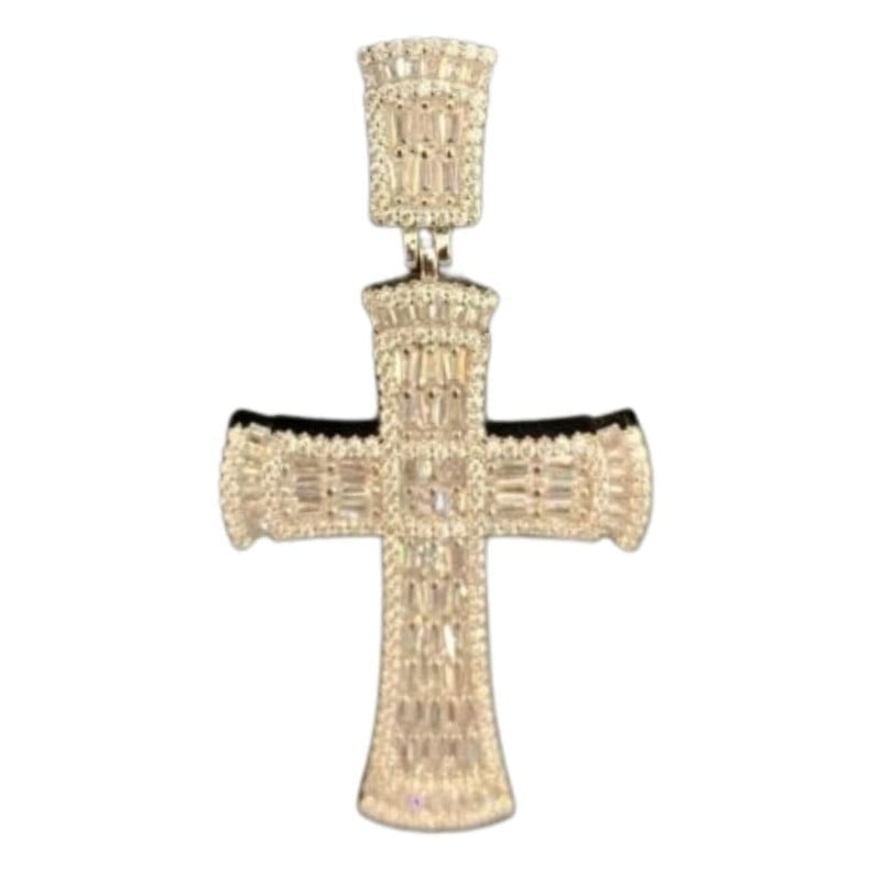 SilverDia Super Iced Out Diamond Bling Rapper Christ Jesus Cross ...