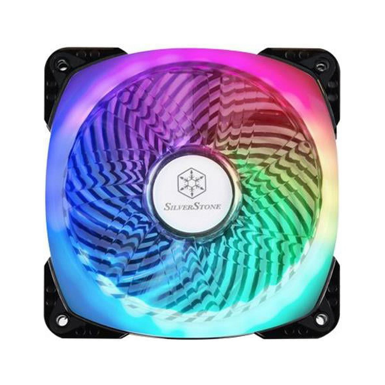 silverstone technology pwm 140mm addressable rgb fan with dual ball ...