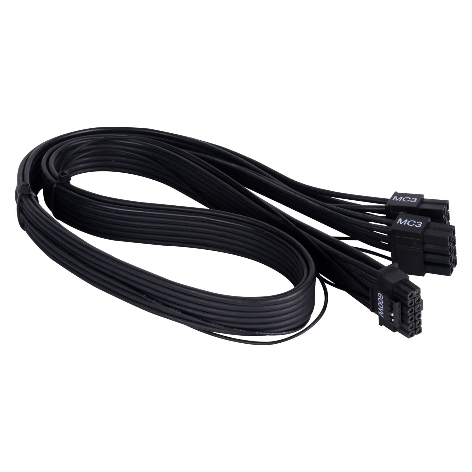 SilverStone Technology 750 mm 2 x EPS 8 Pin PSU to 12-4 Pin GPU 12VHPWR ...