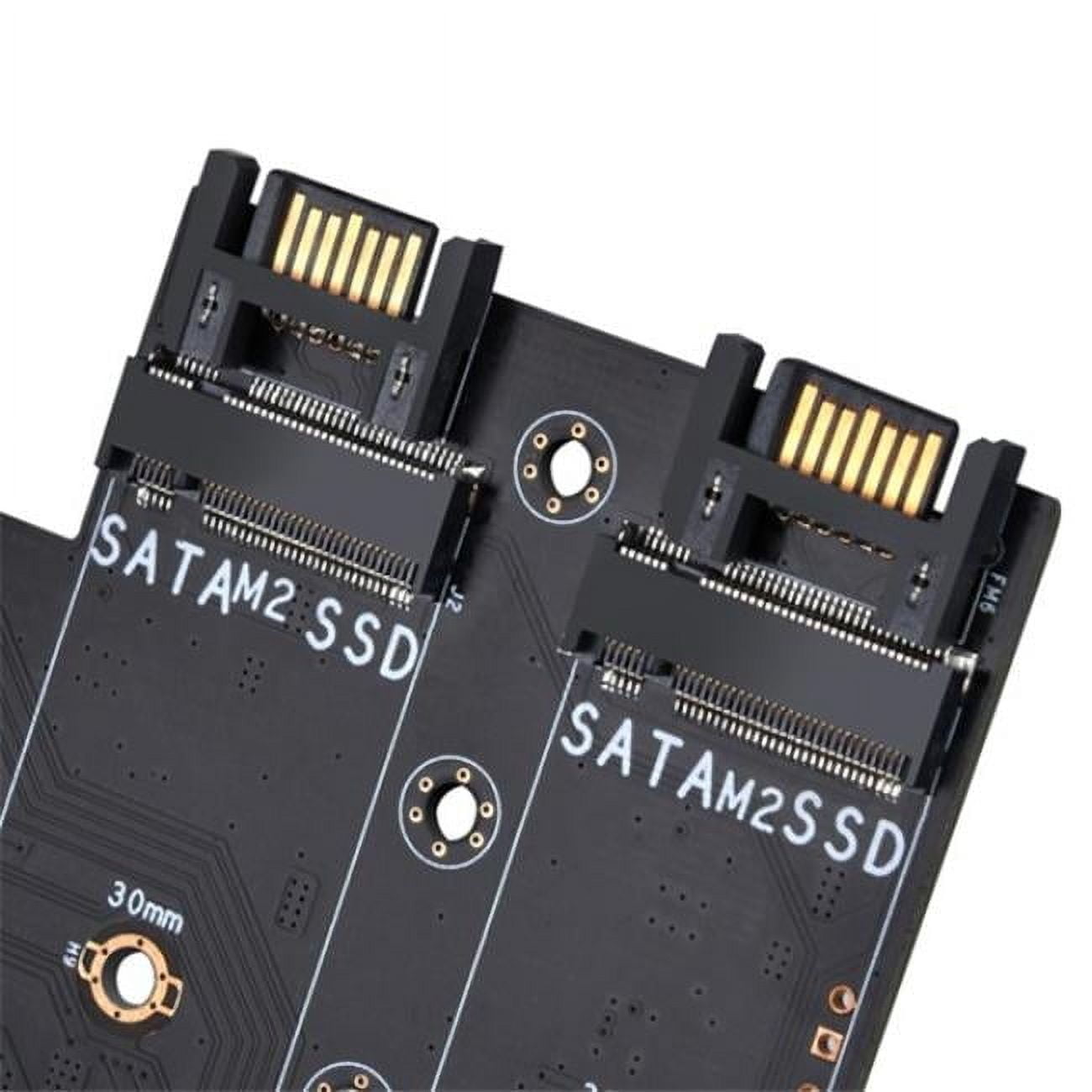 SilverStone ECM27 1-Slot NVMe and 2-Slot SATA M.2 SSD to PCI-E x4 ...