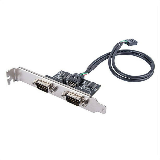 SilverStone Technology Internal USB 2.0 to Dual RS232 Port Adapter ...