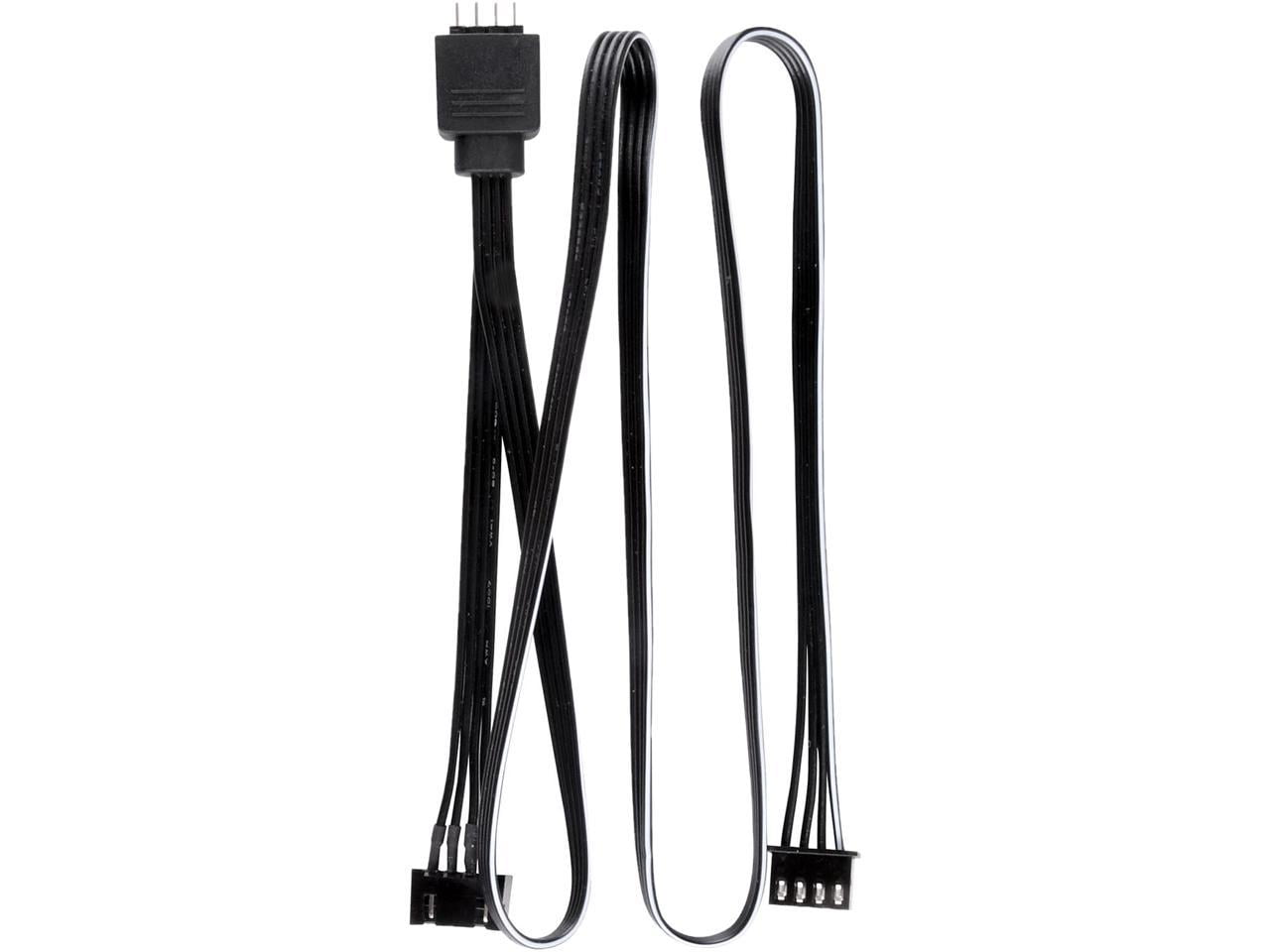 SilverStone custom RGB 4pin male + SilverStone custom RGB 4pin female ...