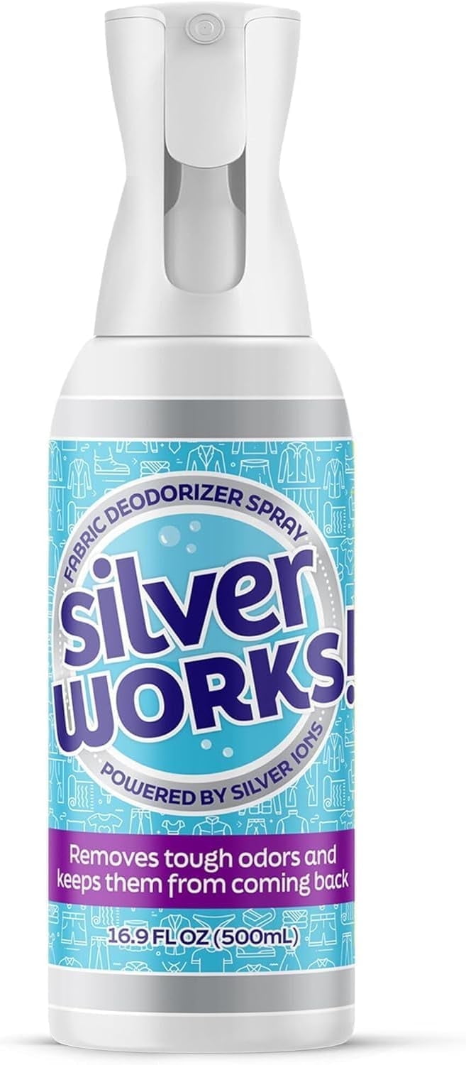 SilverWorks! Fabric Spray Odor Eliminator For Home - Powerful, Natural ...