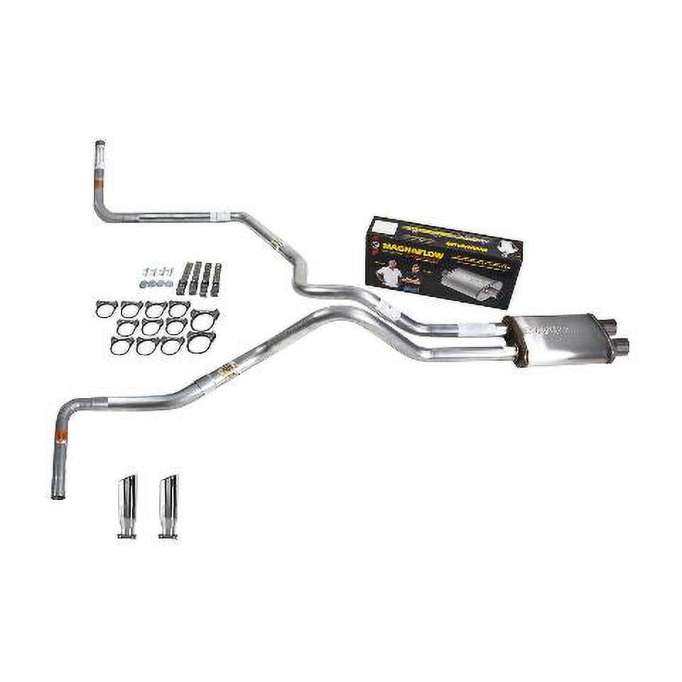 Silverado 96-99 dual exhaust 2.5 MA pipe Magnaflow RC Tip Side Exit ...