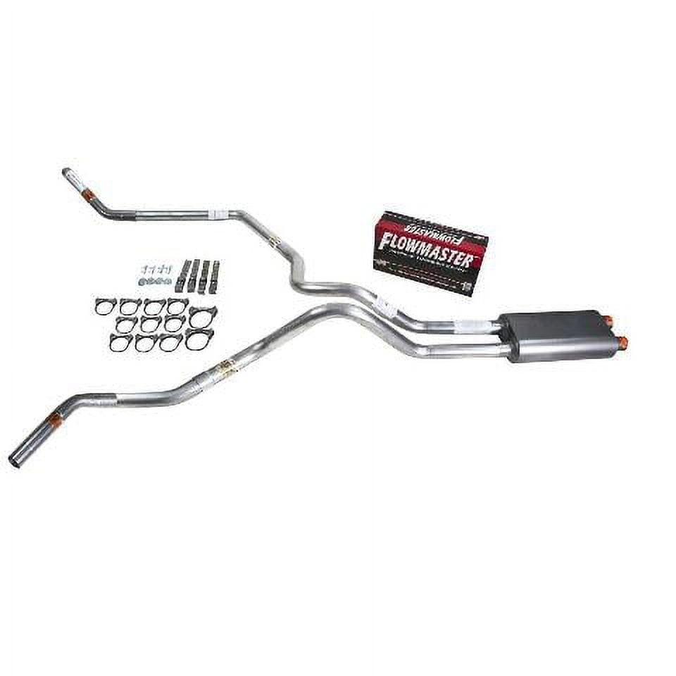 Silverado 96-99 dual exhaust 2.5 Mandrel Bend pipe Flowmaster 50 Corner exit - Walmart.com