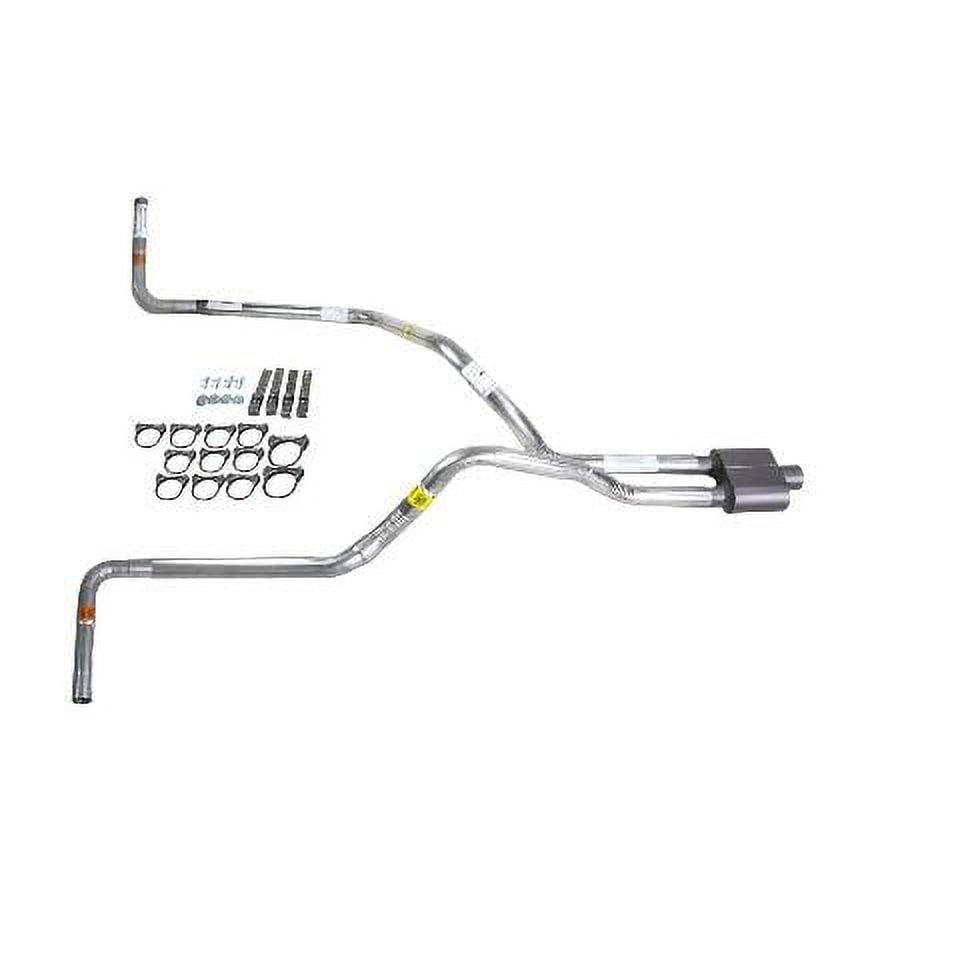 Silverado 96-99 dual exhaust 2.5 pipe 1 chamber muffler Side Exit ...