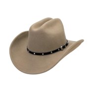 Stetson Sawmill Palm Leaf Straw Western Hat with Decorative Leather ...