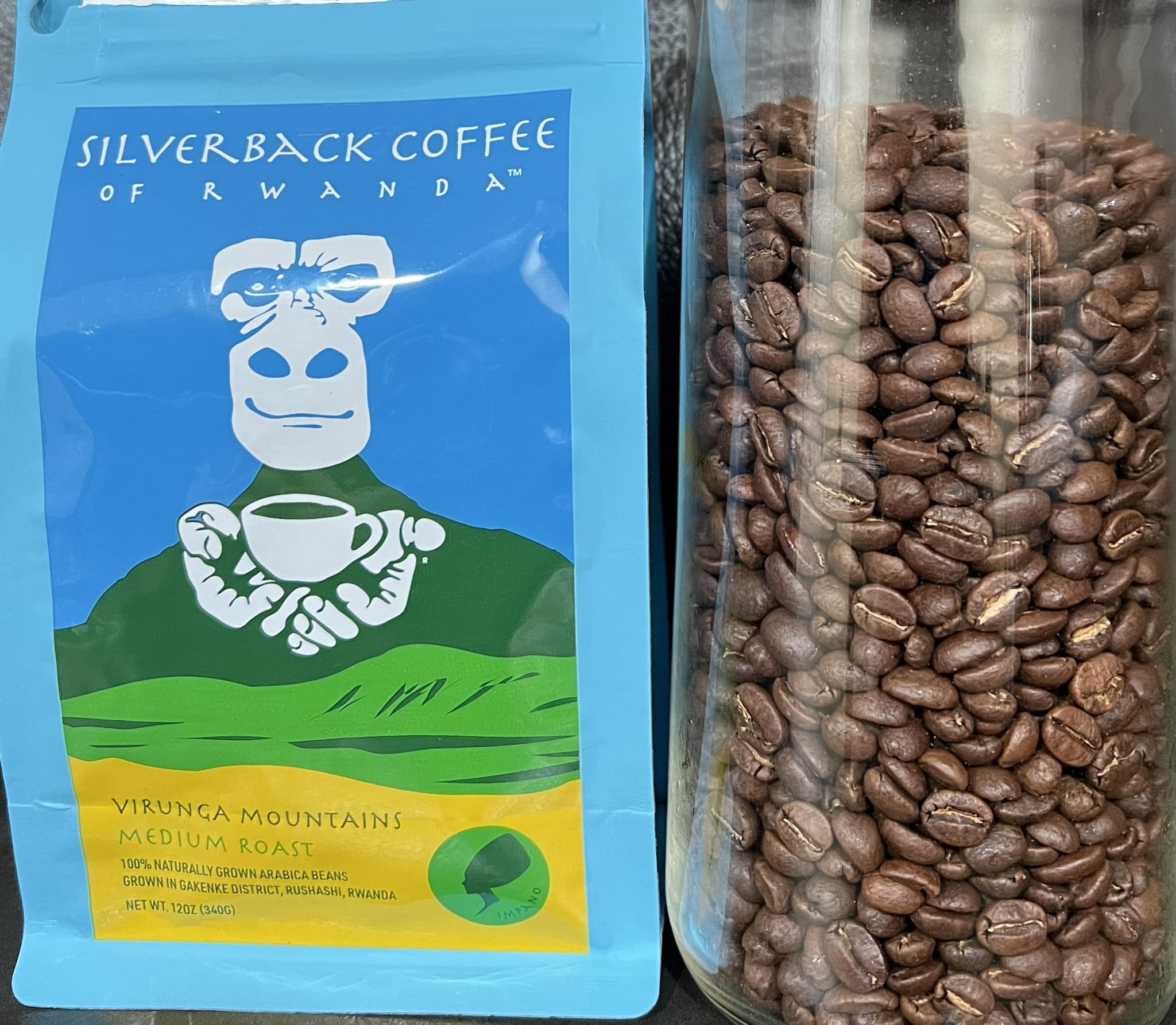 Silverback Coffee of Rwanda – Virunga Mountains Medium Roast, 100% ...