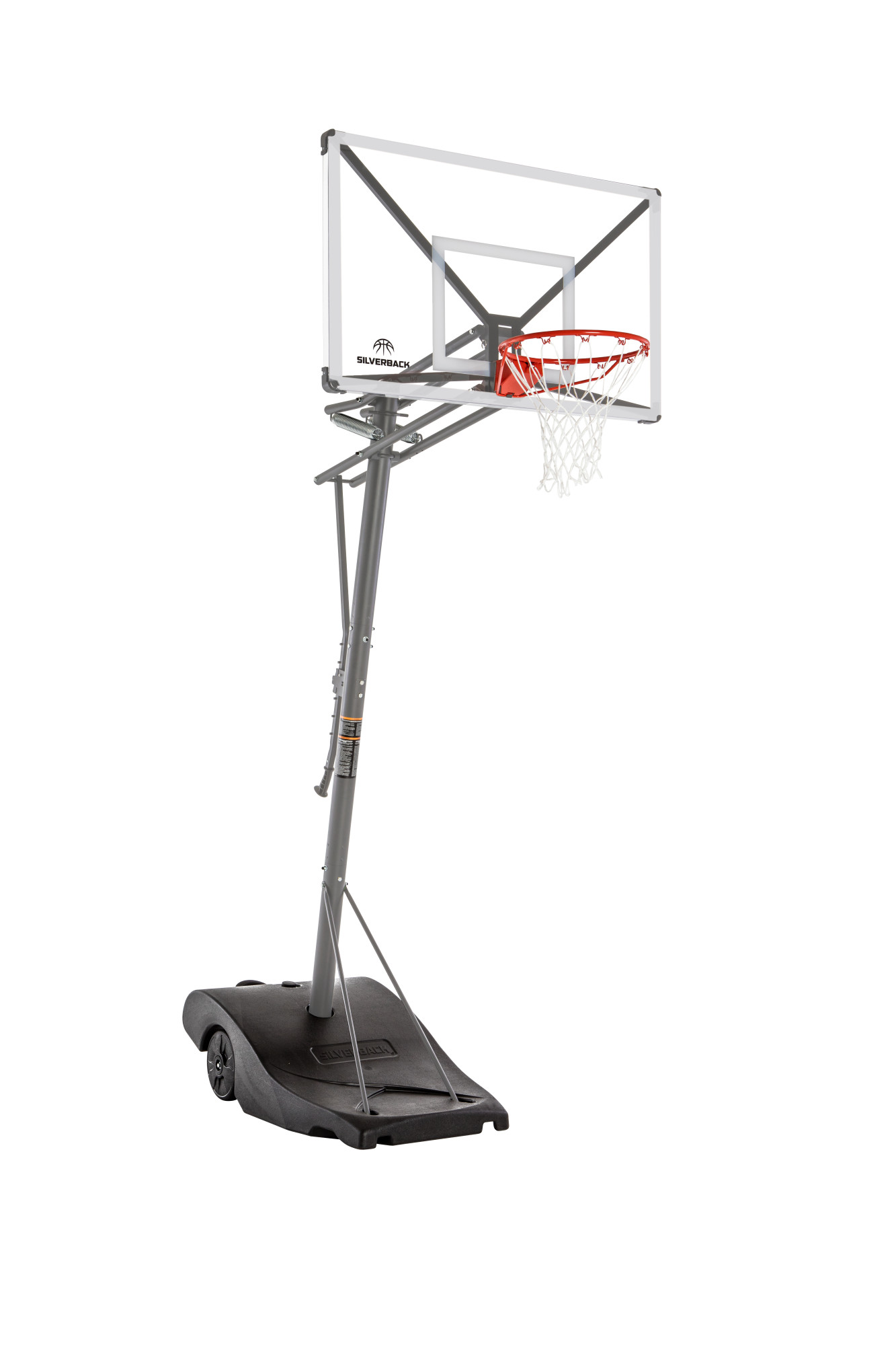 Spalding 60 In. Ultimate Hybrid® Acrylic Basketball Hoop System with ...