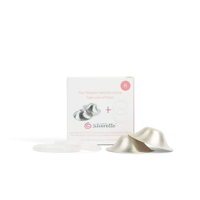 Silverette Nursing Cups - Soothe & Protect Your Nipples for ...