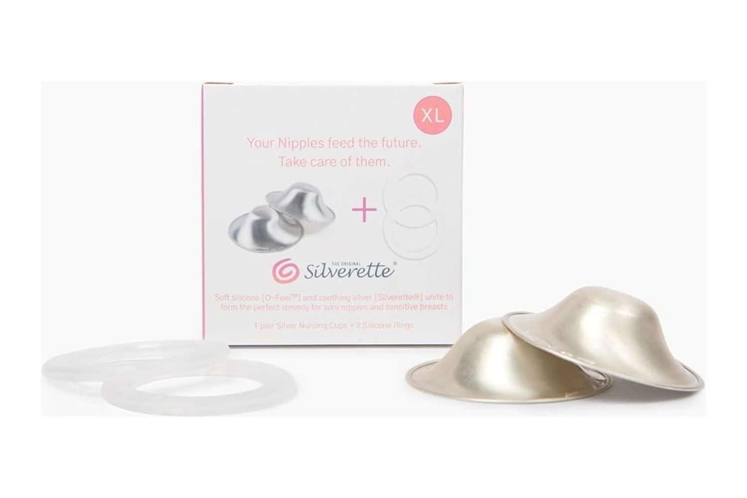 Silverette Original Silver Nursing Cups - Soothe and Protect Your ...