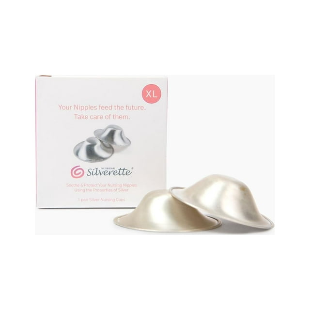 Silverette Breastfeeding Silver Nursing Cups - Breast Shield for Nipple ...