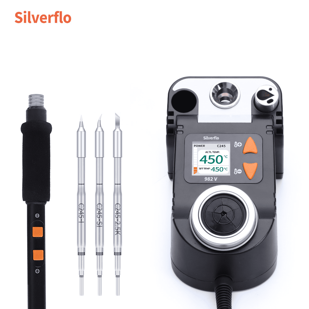 Silverflo 982-V C245 Soldering Station 60W Digital Soldering Iron Kit ...