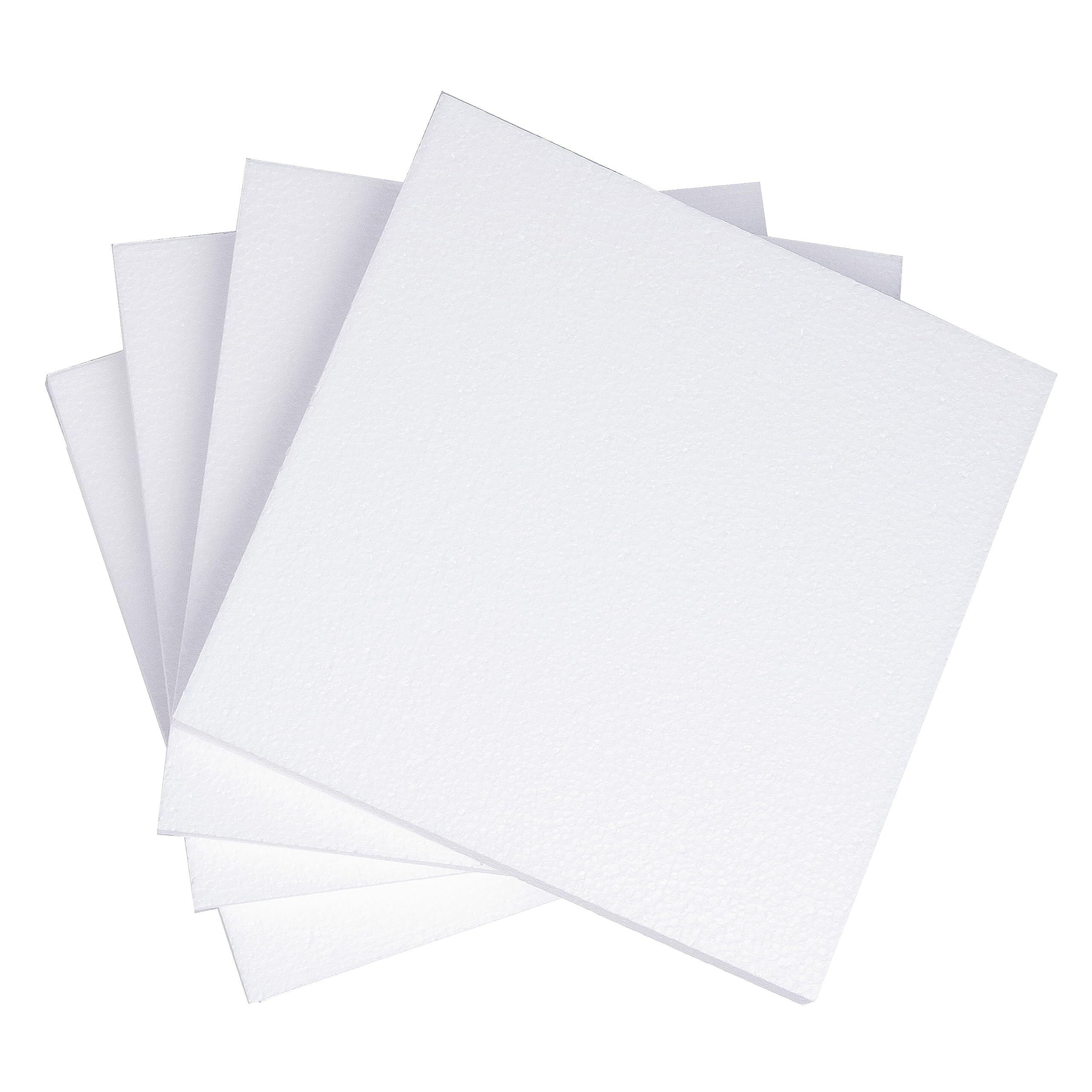 Silverlake Craft Foam Block 10x10x1 Inch Eps Polystyrene Square For Crafting Sculpting