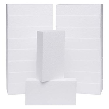 Walmart 30 Pack 3 Inch Styrofoam Craft Blocks for Sculpting, School ...