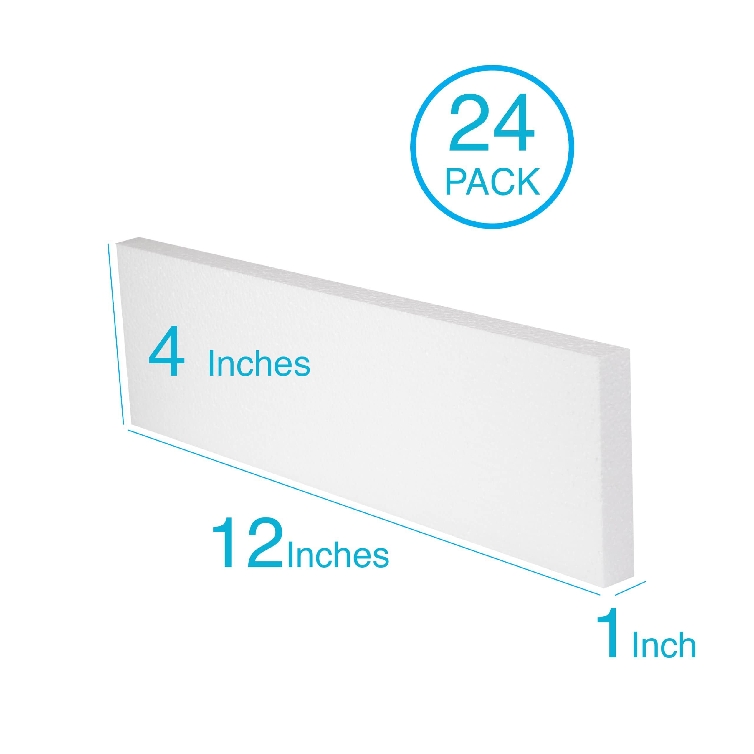 Silverlake Craft Foam Block - 4x12x1 inch - EPS Polystyrene Sheet for ...