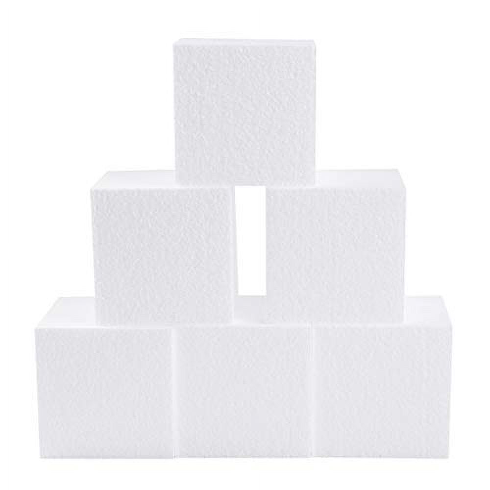 Silverlake Craft Foam Block - 4x4x4 inch - EPS Polystyrene Cube for ...