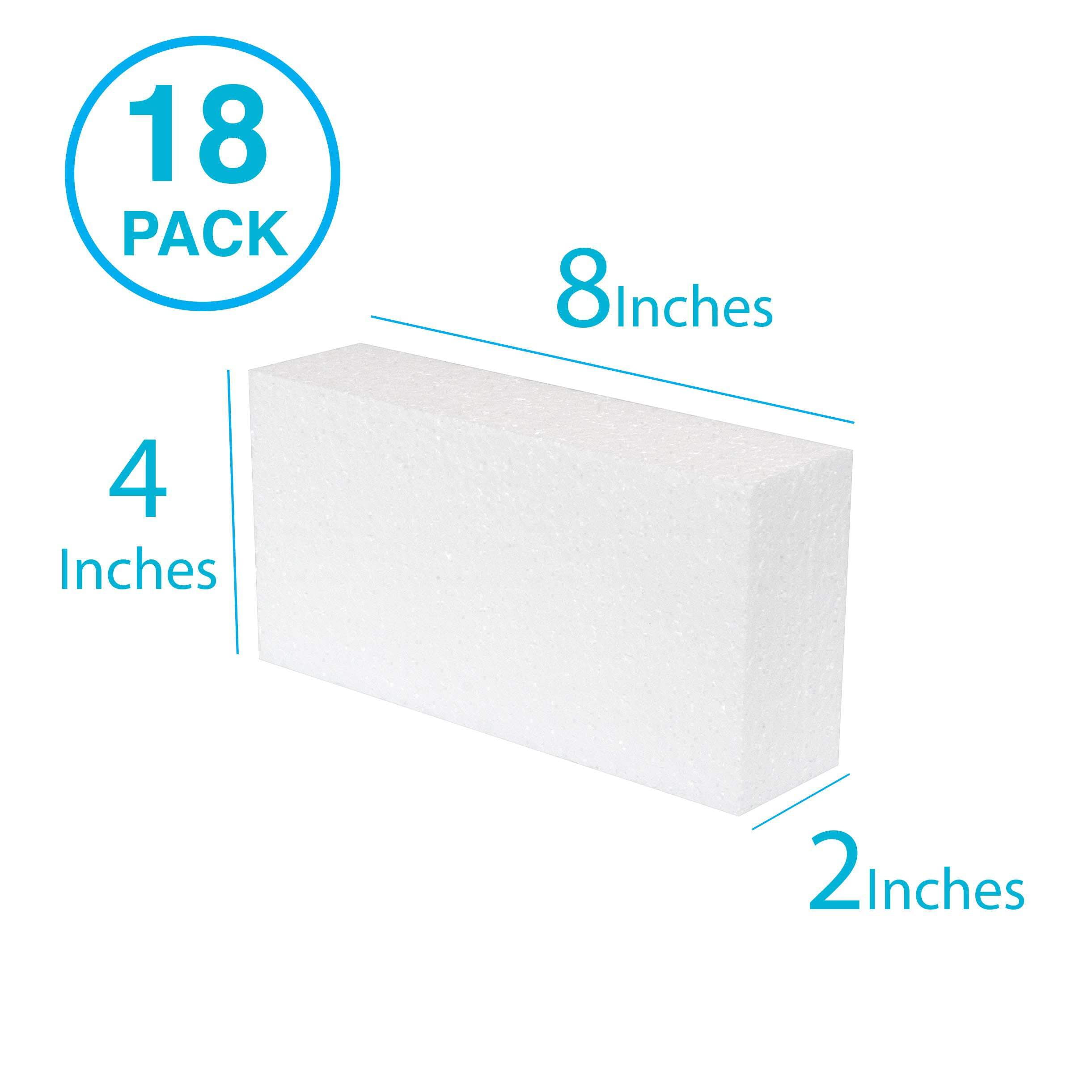 Silverlake Craft Foam Block 8x4x2 Inch Eps Polystyrene Block For Crafting Sculpting