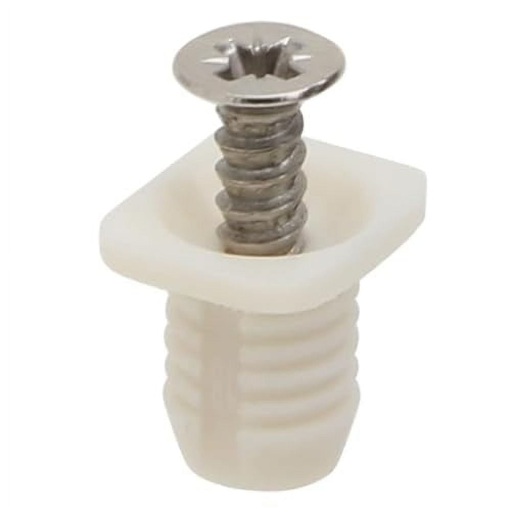 Silverline 8mm Plastic Hinge Dowel Inserts with Screws, 500 Pcs (500 ...