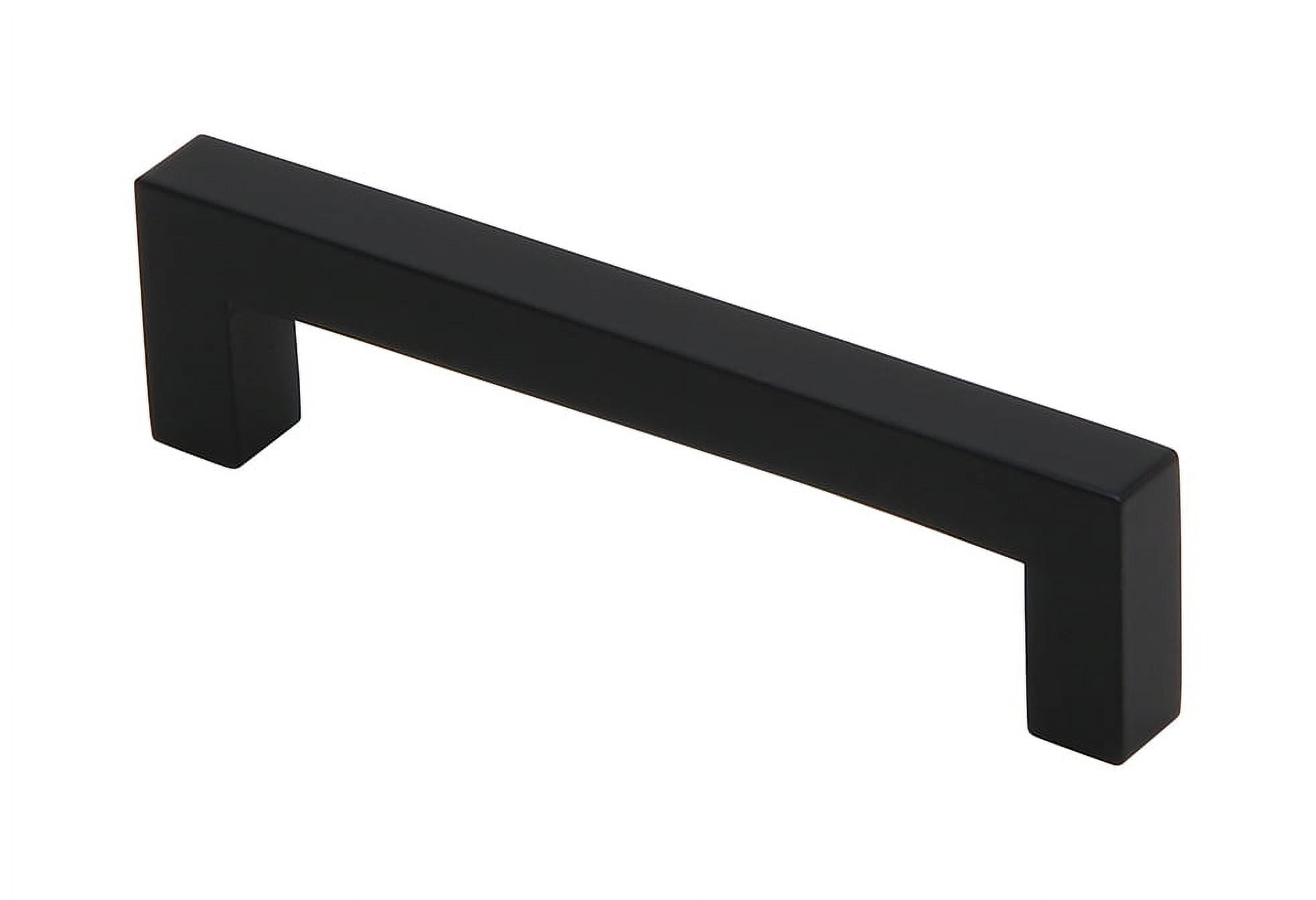 Silverline Black Square Cabinet Handles Pulls & Knob, Solid Aluminum ...