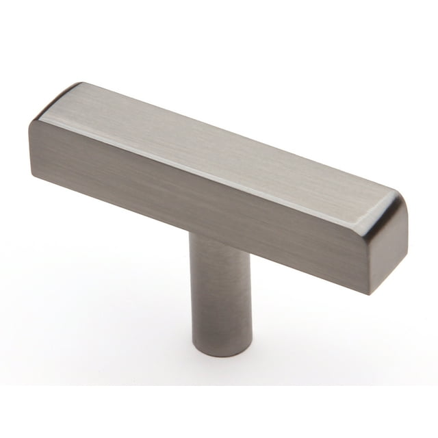 Silverline Cabinet T Knob Kitchen Bar Single Hole Square Pulls for Dresser Cabinet Door 2in ...