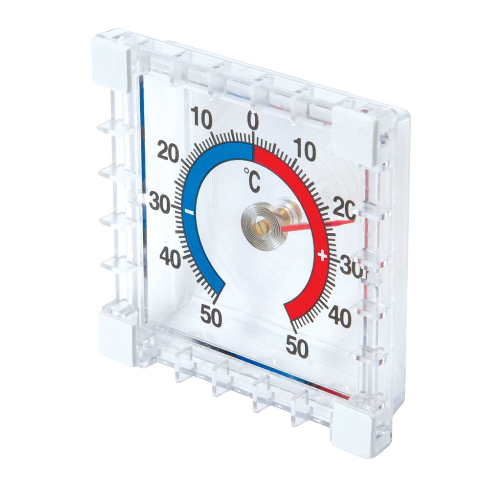 Silverline - Indoor/Outdoor Stick-On Thermometer - -50° to +50°C ...