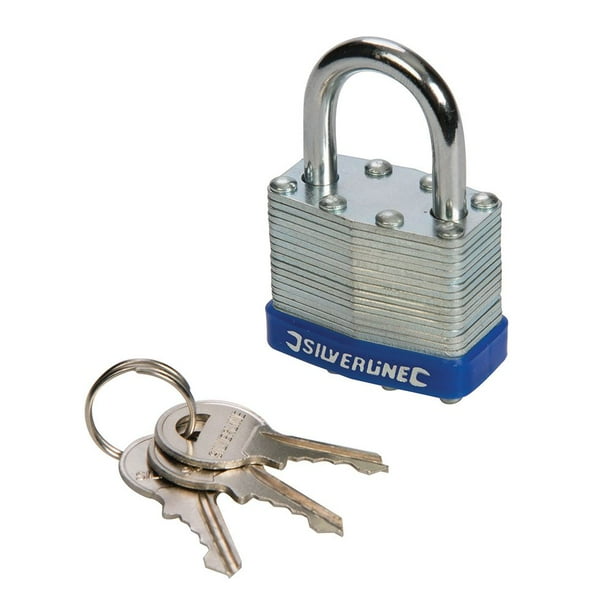 Silverline - Laminated Padlock - 40mm - Walmart Business Supplies