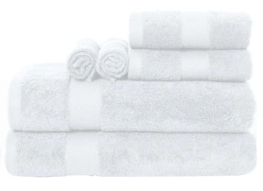 Silverlinings Bath Towels Set 600 GSM 100% Cotton-6 Towel Set-2 Bath Sheets, 2 Hand Towels for ...