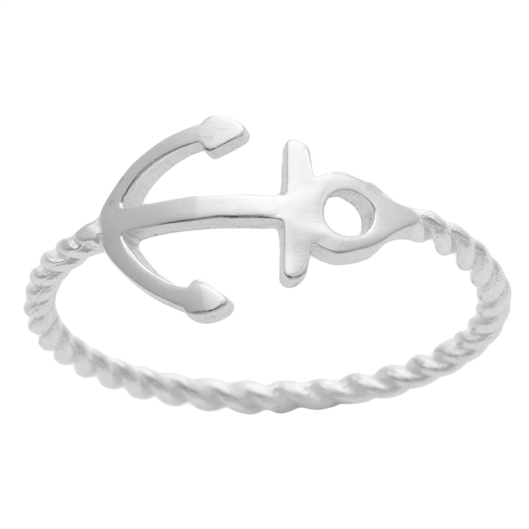 Silverly Women's 925 Sterling Silver Nautical Sailor Ship Anchor ...