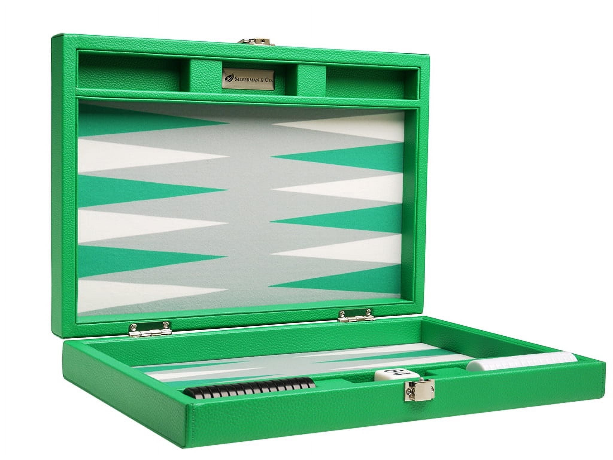 Silverman & Co. 13-inch Premium Backgammon Set - Travel Size - Spring ...