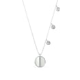 Silvermist Jewelry Diamond Dash Pendant Necklace 18K White Gold over ...