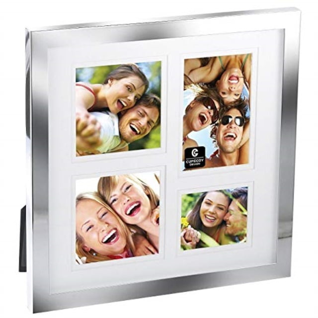 Silverplate 4-opening collage 3x3 3x4 2x2 frame by Cupercoy - Walmart.com