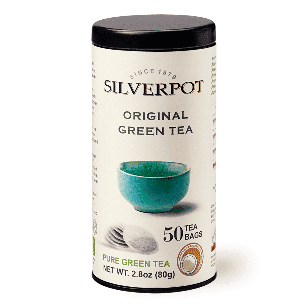 Silverpot Original Green Tea - 50 Round Tea Bags | Antioxidant Rich ...