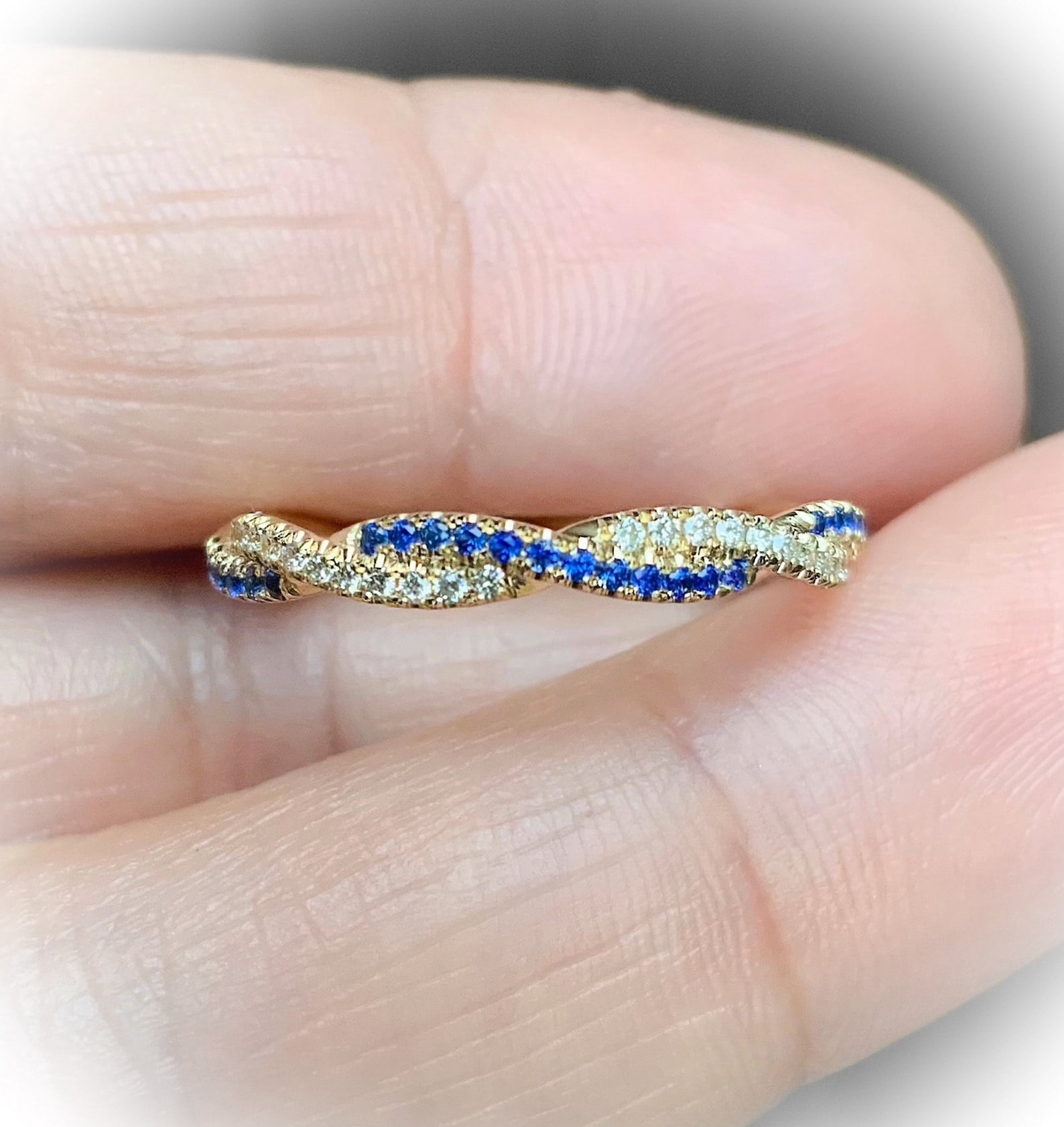 Silverstar Gems 14K Yellow Gold Finish Silver Round Cut Blue Cubic ...