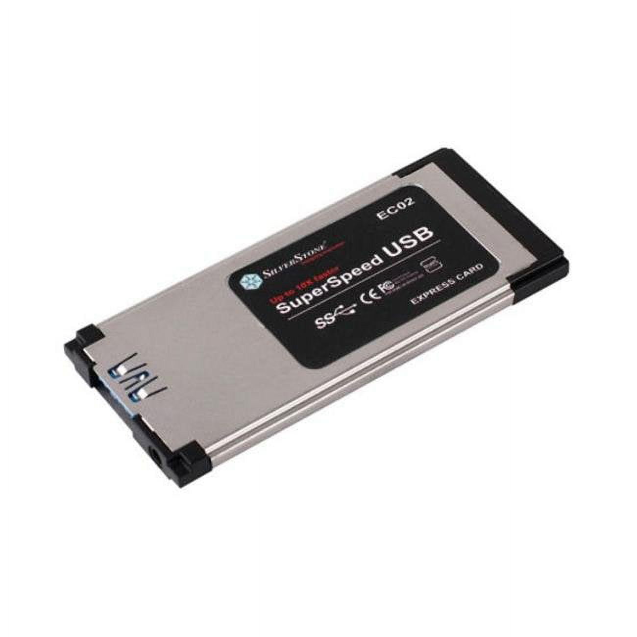 Silverstone Technology EC02 Ultra Slim USB 3.0 Express Card Adapter ...