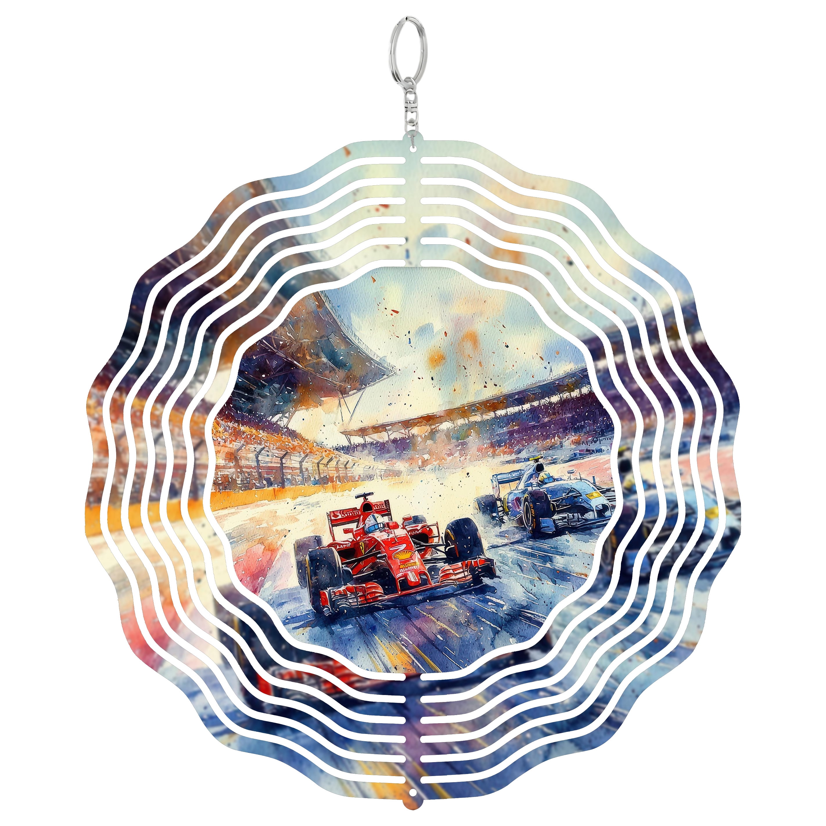 Silverstone UK Racing 3D Wind Spinner Kinetic Yard Art Decor - Walmart.com