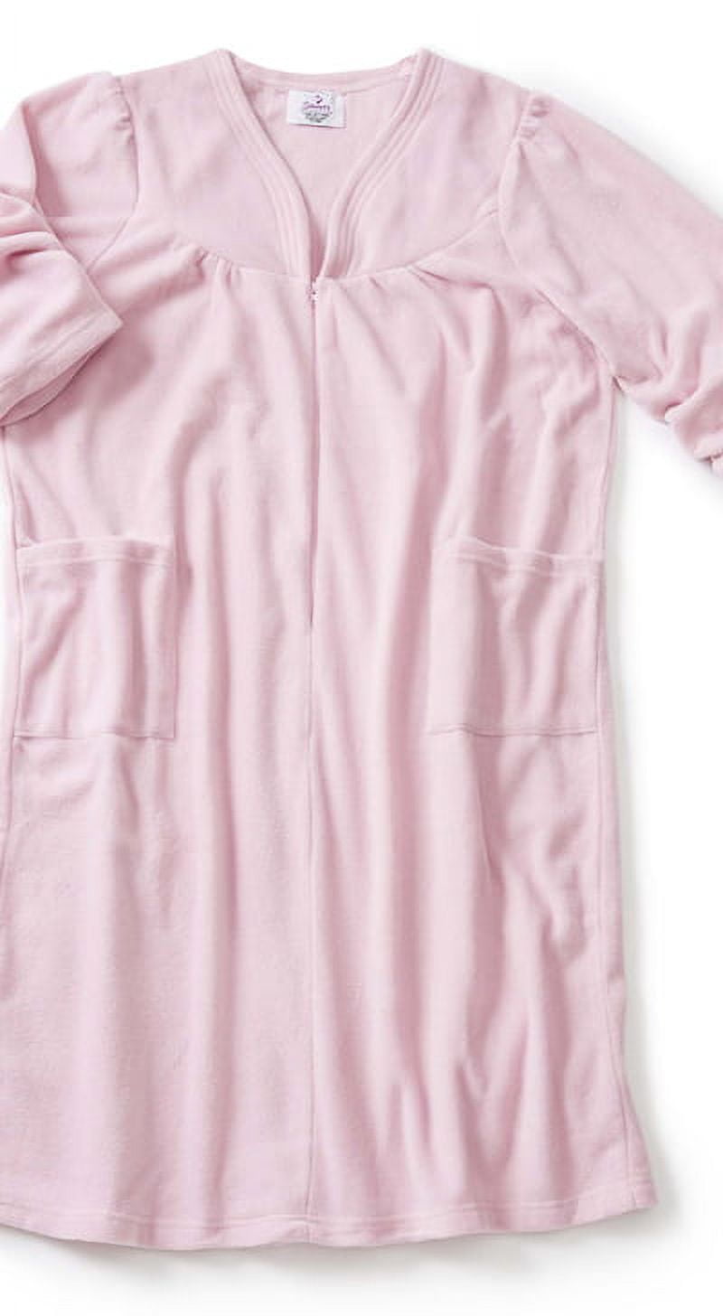 Silverts 264500802 Womens Warm Open Back Adaptive Fleece Hospital Robe ...